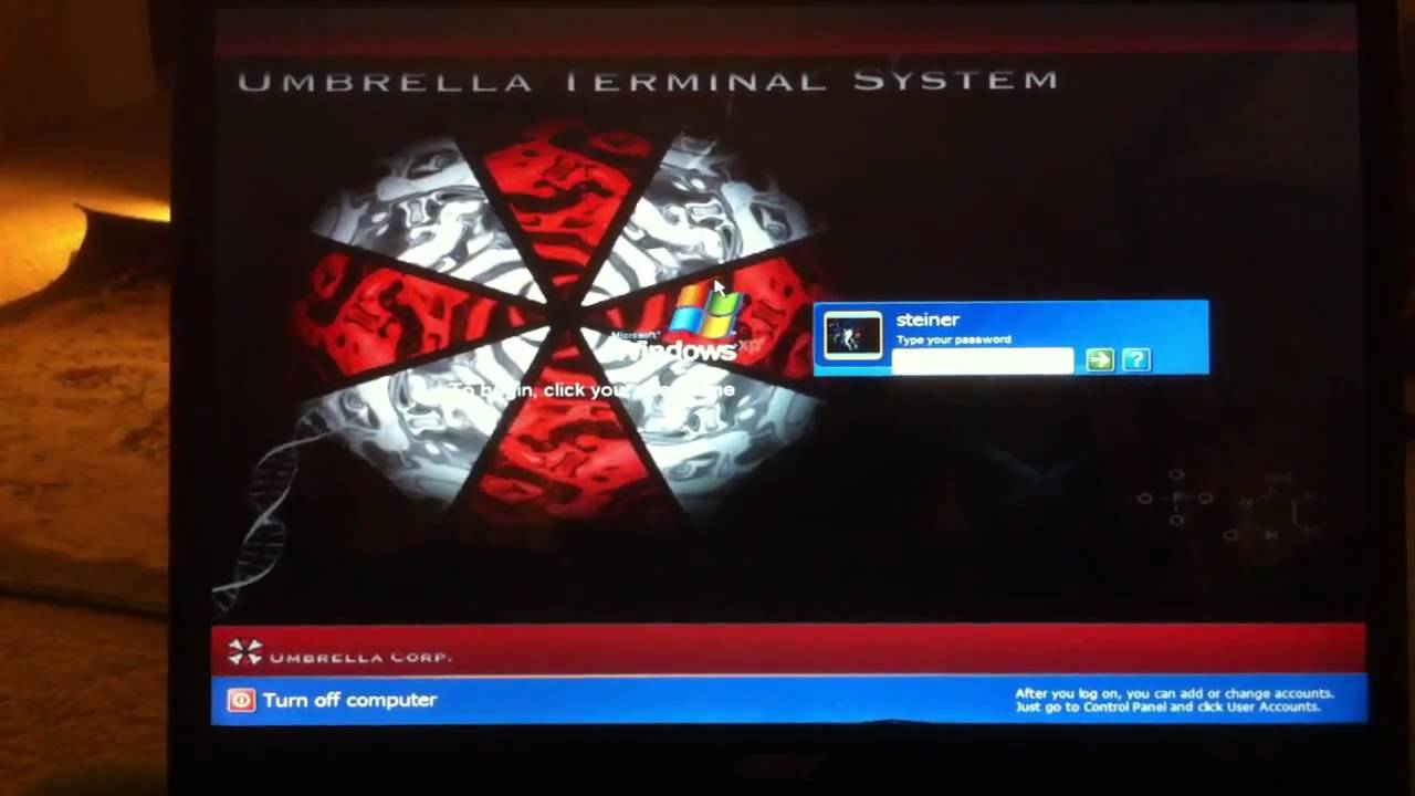 My custom umbrella Corp laptop - YouTube
