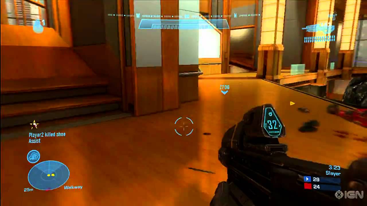 Halo: Reach Multiplayer Gameplay - Lobby Fight - YouTube