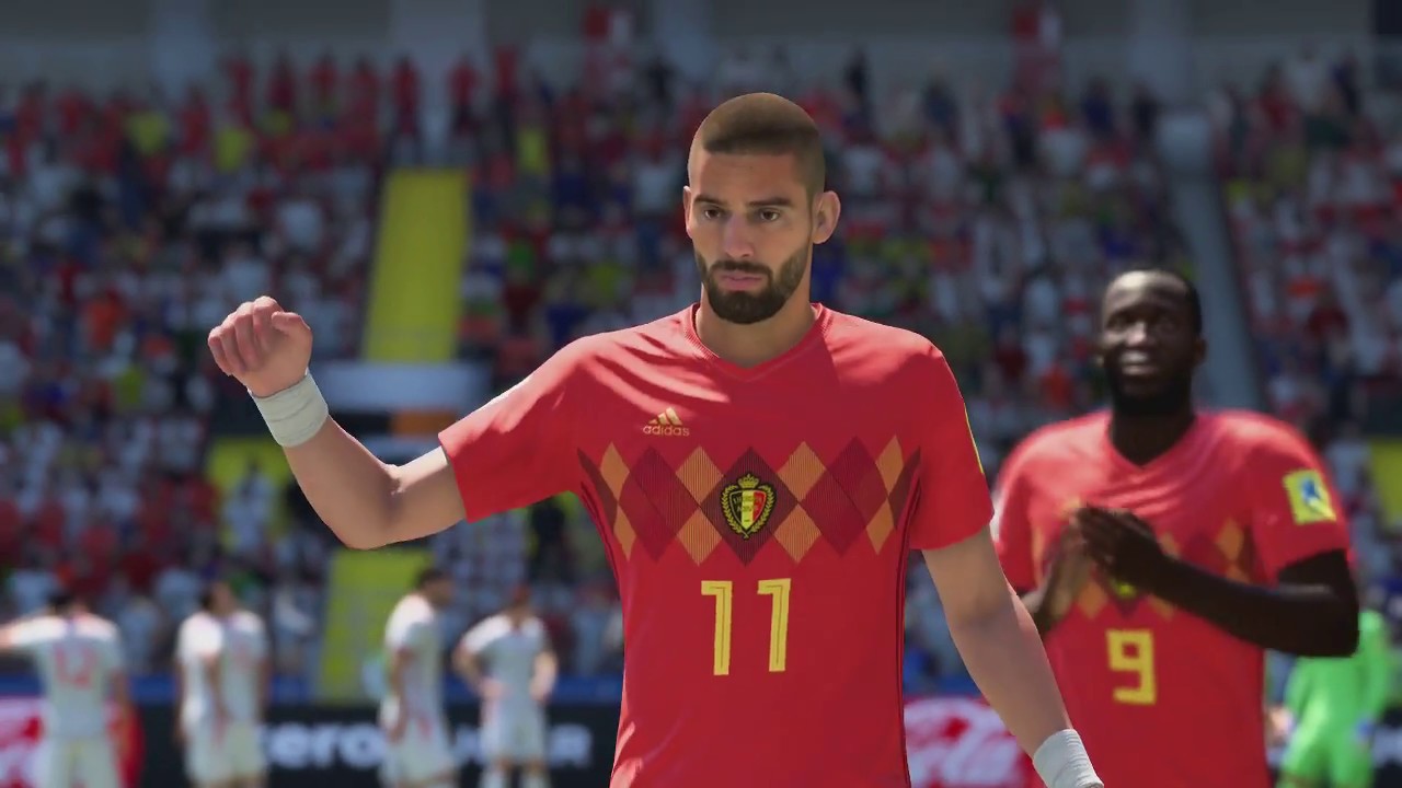 World Cup 2018 - Belgium vs Tunisia - Group G Full Match Sim (FIFA 18 ...