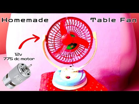 How To Make Table Fan With 775 Dc Motor || Homemade Table Fan - YouTube