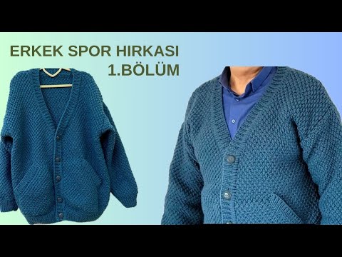 (1. Bölüm )ERKEKLER İÇİN YAN CEPLİ SPOR MONT HIRKA.1.BÖLÜM