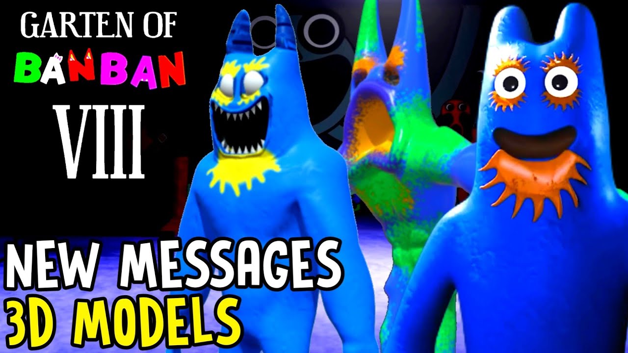 GARTEN OF BANBAN 8 - NEW OFFICIAL MESSAGES and 3D MODELS of FLUMBO NEW ...