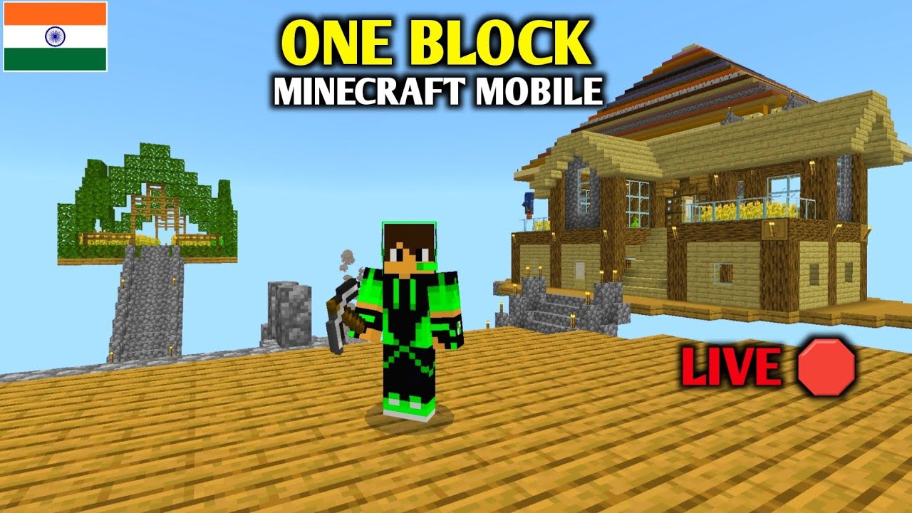 GUJJU BHAI is live! Minecraft one block #Minecraft #shorts #viral # ...