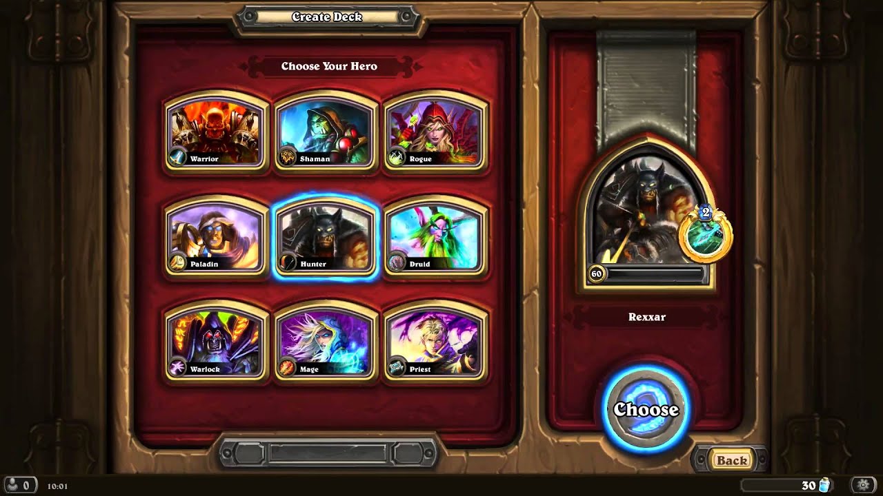 Hearthstone 9/9 golden heroes. - YouTube