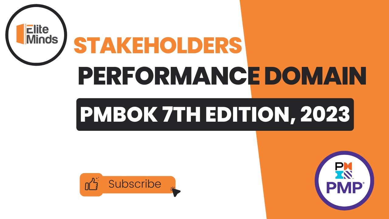 Stakeholders Performance Domain: PMBOK 7th edition, 2023 - YouTube