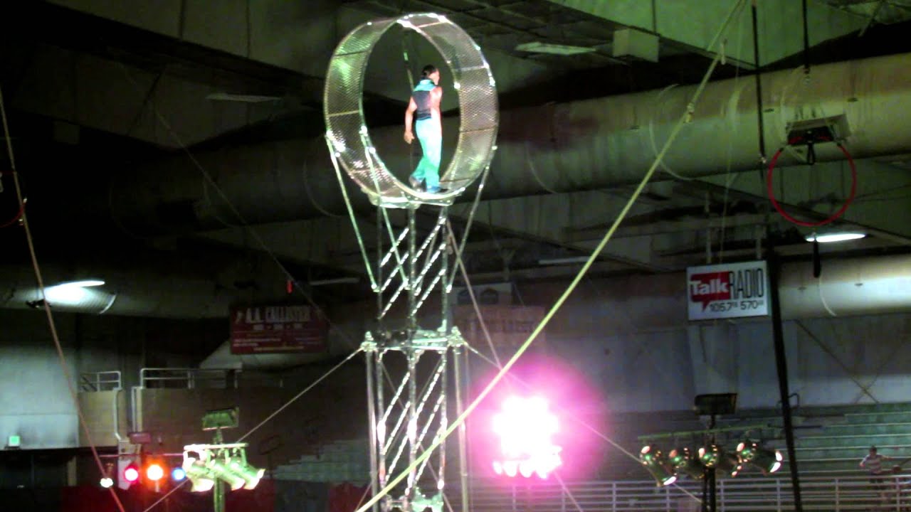 Space Wheel Performance at the Circus - YouTube