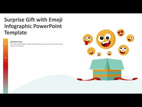 Surprise Gift with Emoji Infographic PowerPoint Template | Kridha Graphics