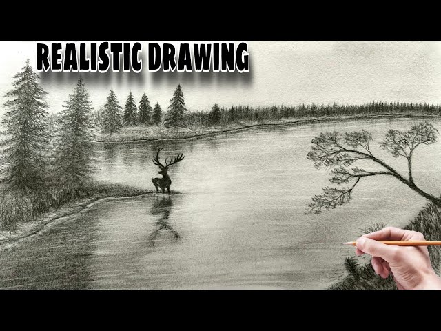 Lake Crossing Realistic Drawing Schematic Showing The Cross Section Of