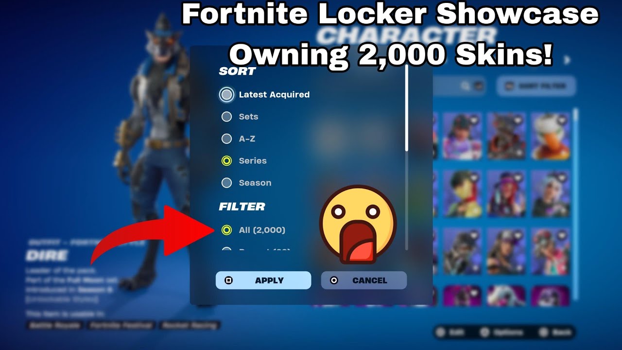 Fortnite: Locker ShowCase~ Owning 2,000 Skins! - YouTube