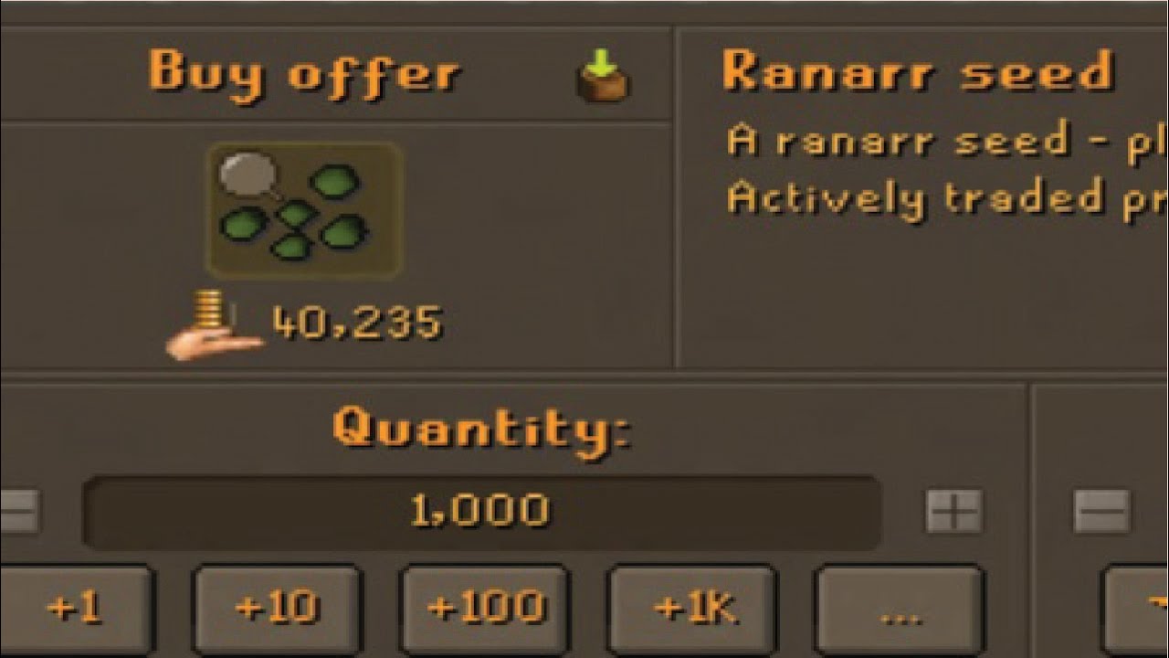 Loot from 1,000 Ranarr Seeds - YouTube