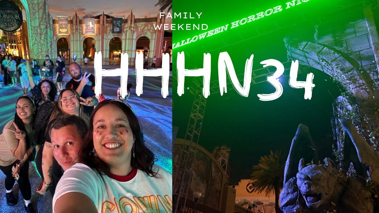 Family & Friends SURVIVE HHN 34! | First Time Reactions 😱 - YouTube
