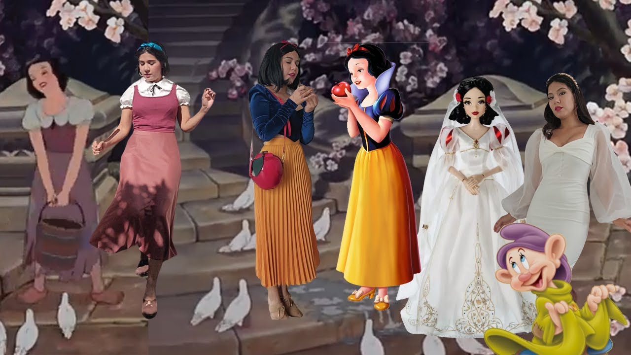 Turning myself into SNOW WHITE and recreating scenes from the classic ...