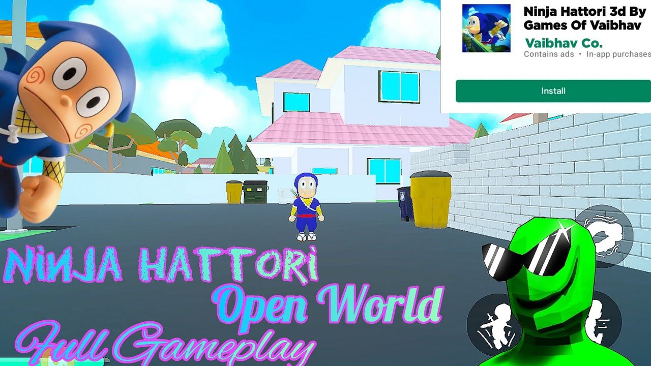 Ninja Hattori Open World Fan-Made Full Gameplay - YouTube