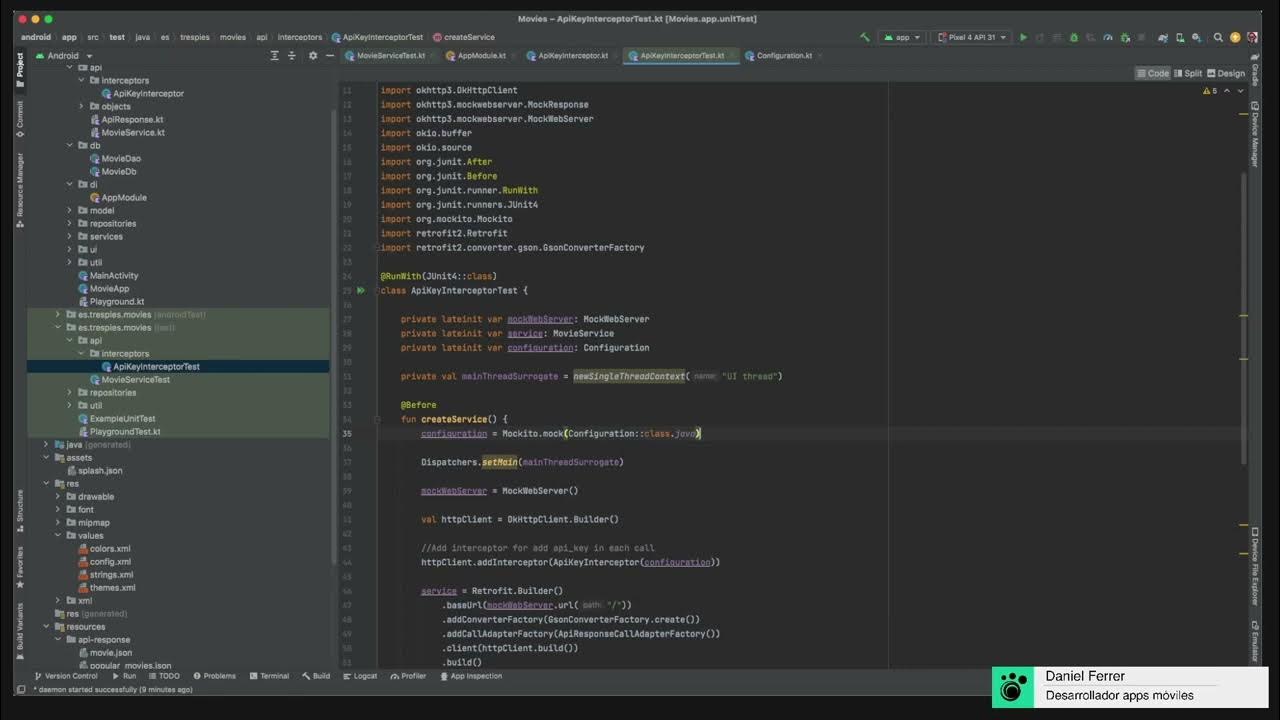 Android - Kotlin - Como testear Interceptors de Retrofit - YouTube