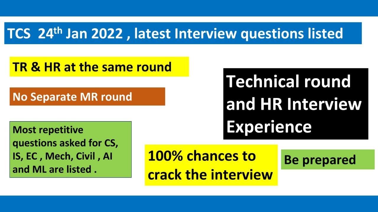TCS Technical round interview update| last chance to select| 100% ...