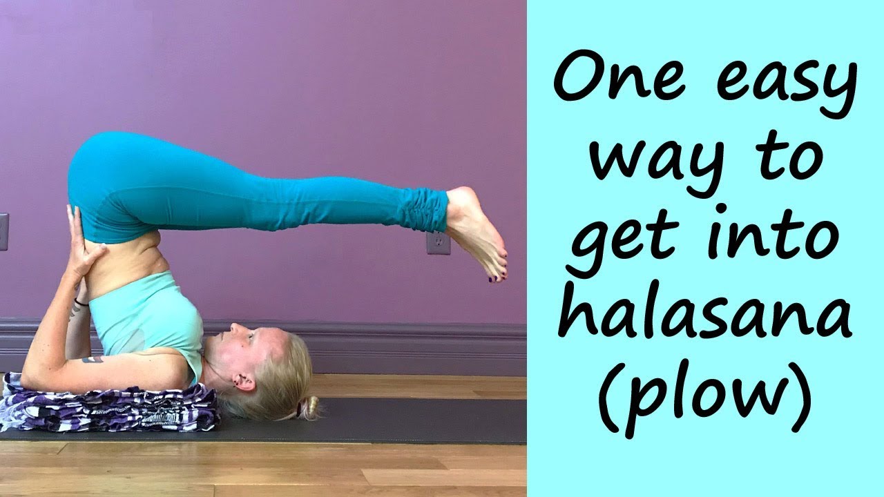 One easy way to get into halasana (plow pose) - YouTube
