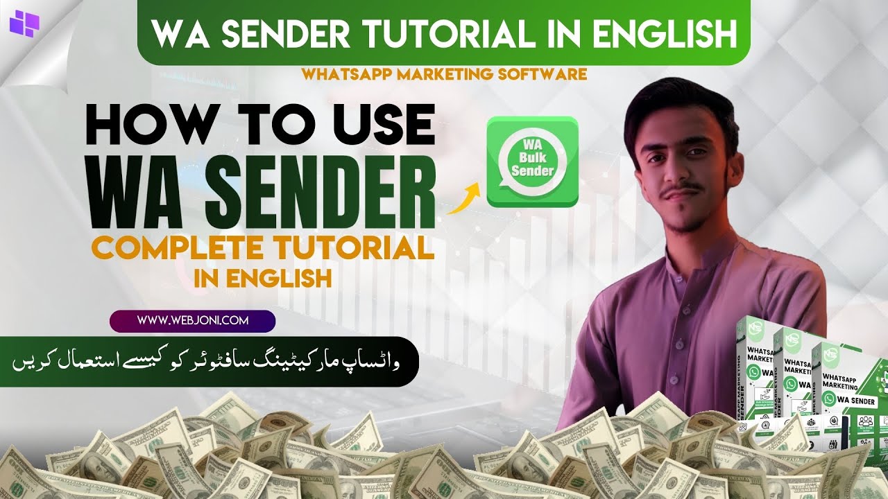 How to Use WA SENDER 2024 | Complete Tutorial In English | @WebJoni - YouTube