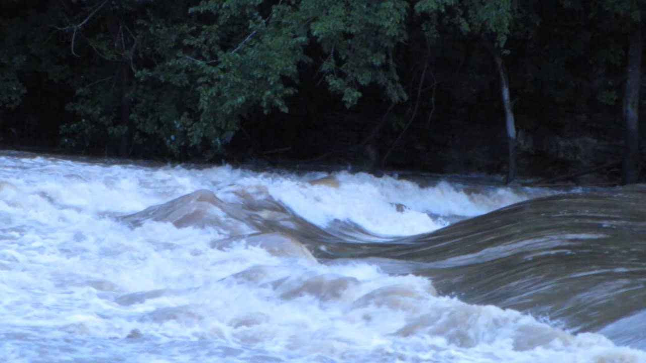 Standing wave just below on North Fork of the White River in Missouri ...