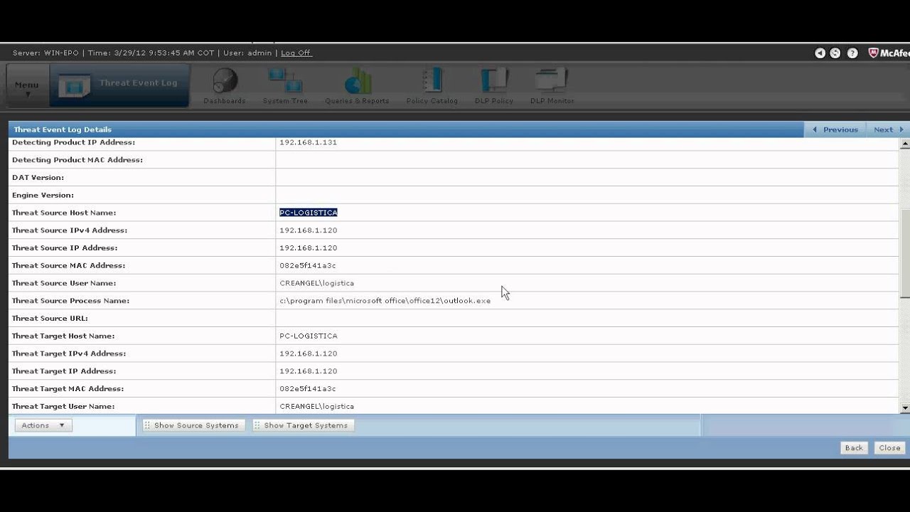 McAfee ePolicy Orchestrator Threat event - YouTube