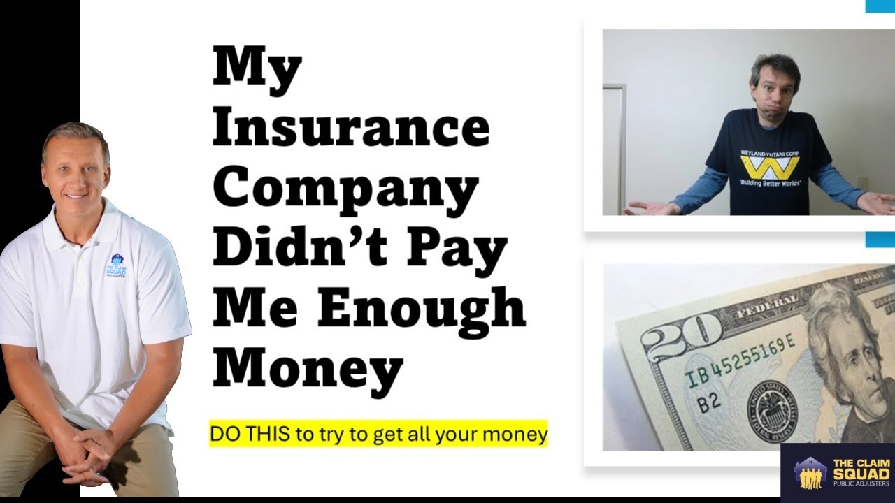 My Insurance Company Didn't Pay Me Enough Money to Fix My House - YouTube
