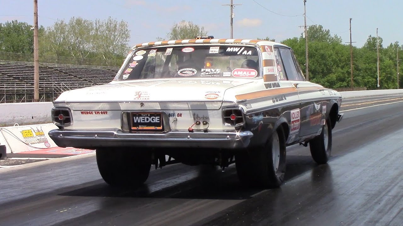 TAT'R Wedge Plymouth Belvedere Drag Racing @ CPC 2014 - YouTube