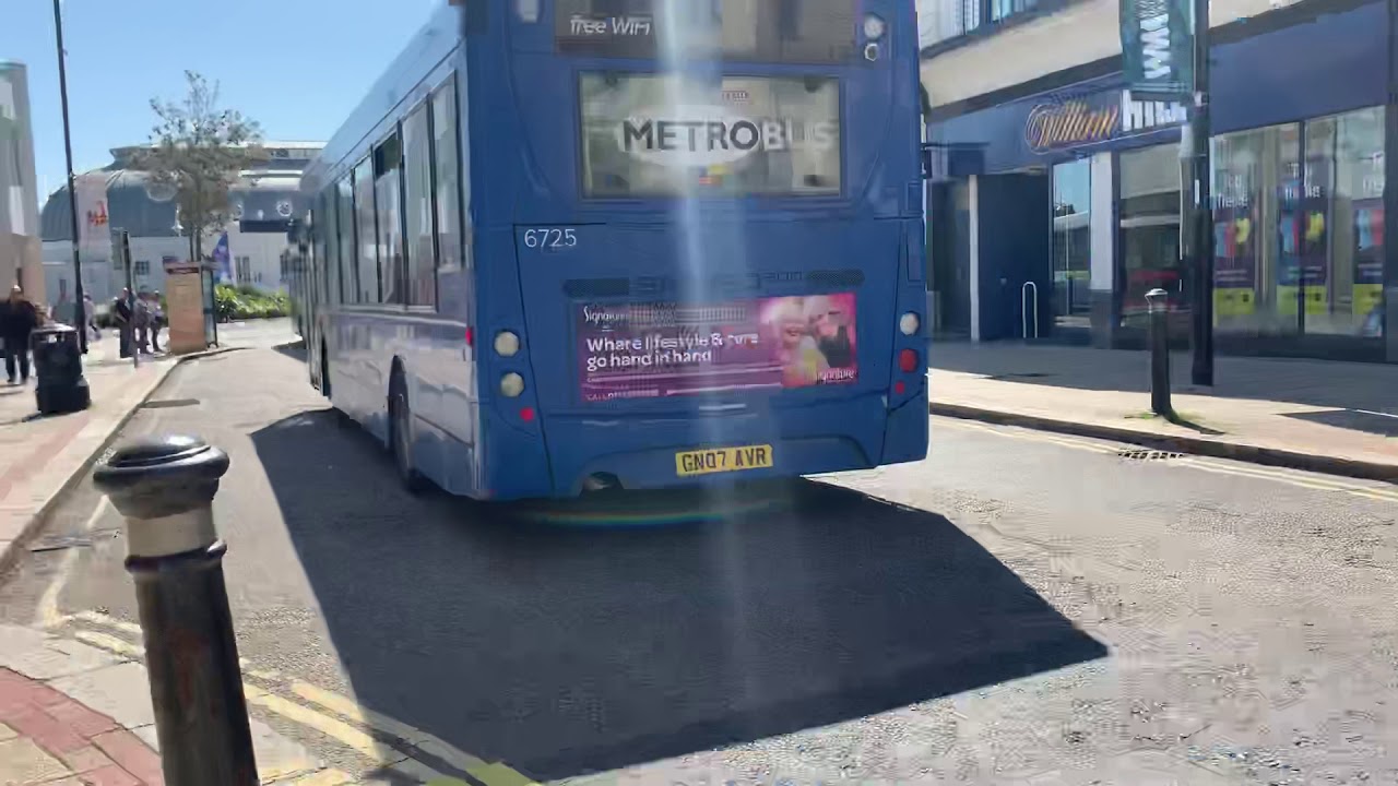 Metro Bus Route 23 Departing Worthing Town Centre - YouTube