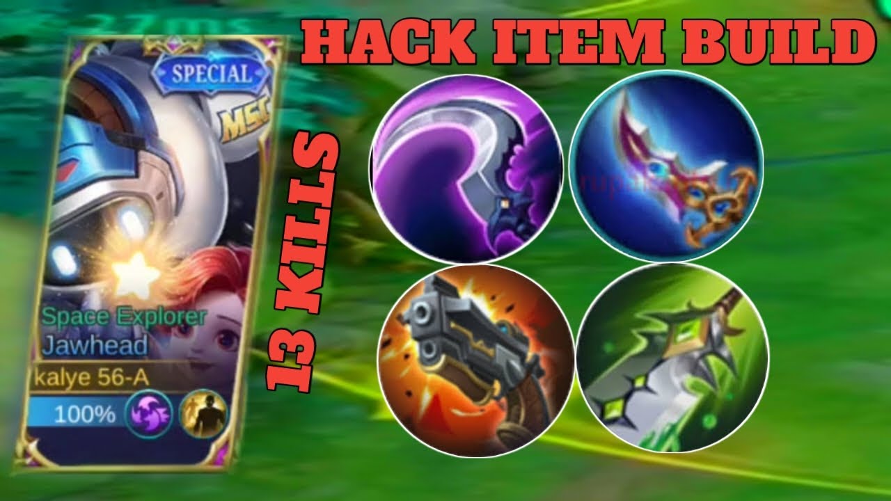JAWHEAD NONSTOP GANK 13 KILLS! HACK DAMAGED BEST BUILD 2023! ~ MLBB ...
