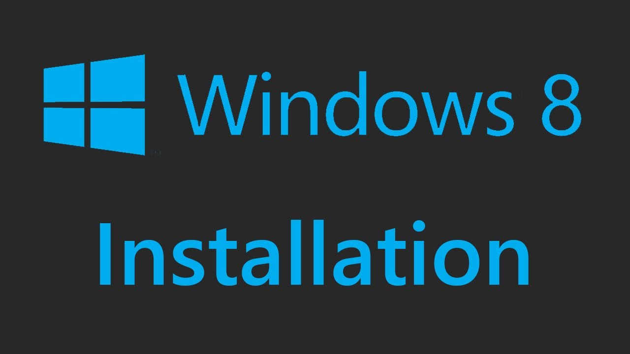 Windows 8 - Installation - YouTube