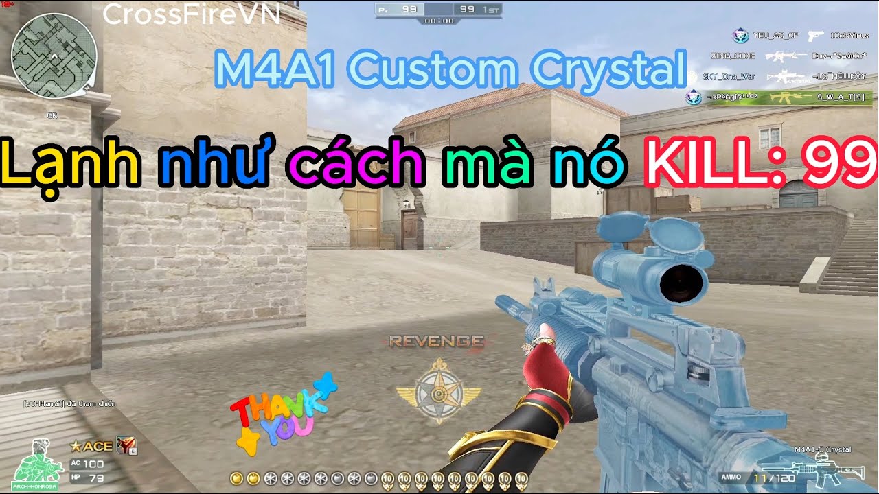 M4A1 Custom Crystal - 99 KILL - YouTube