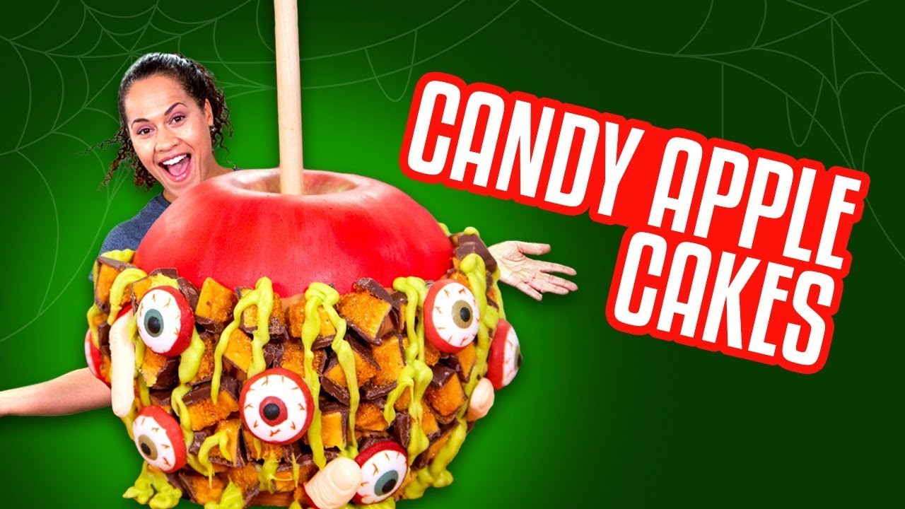 GIANT Candy Apple CAKE!! | How To Cake It - YouTube
