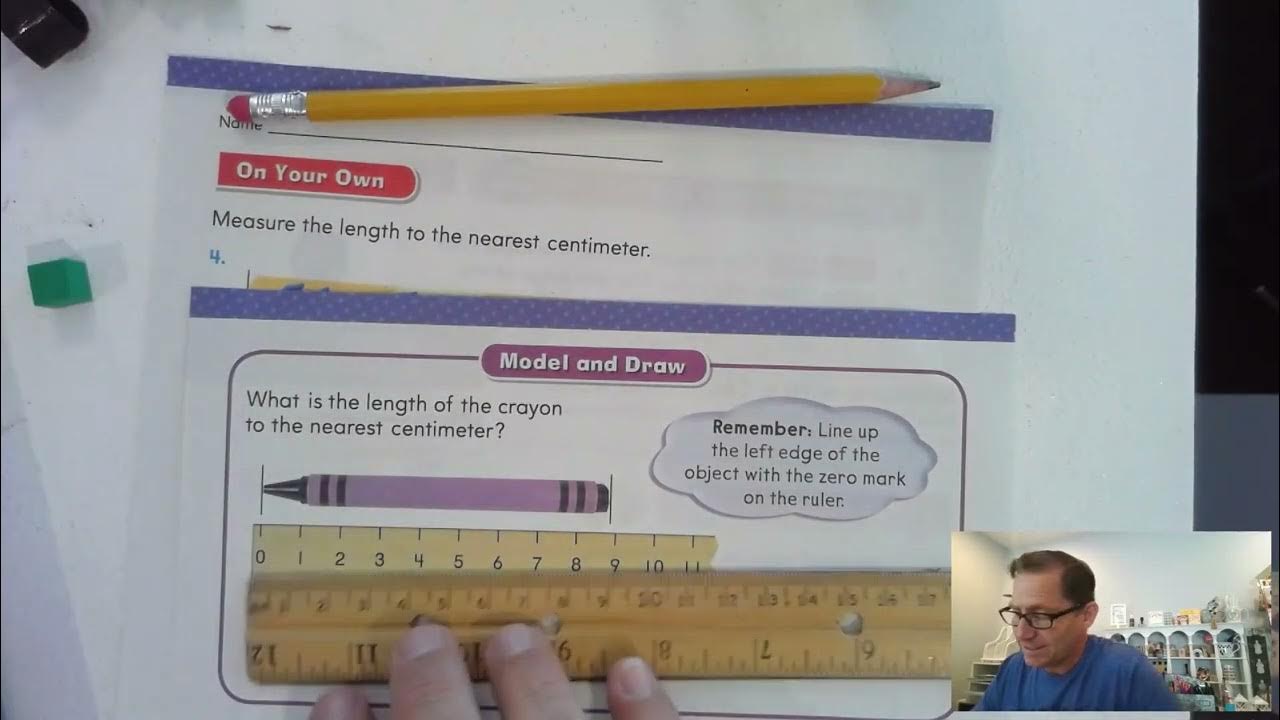 2nd Grade GO Math Chapter 9 Lesson 3 Measure with a Centimeter Ruler ...
