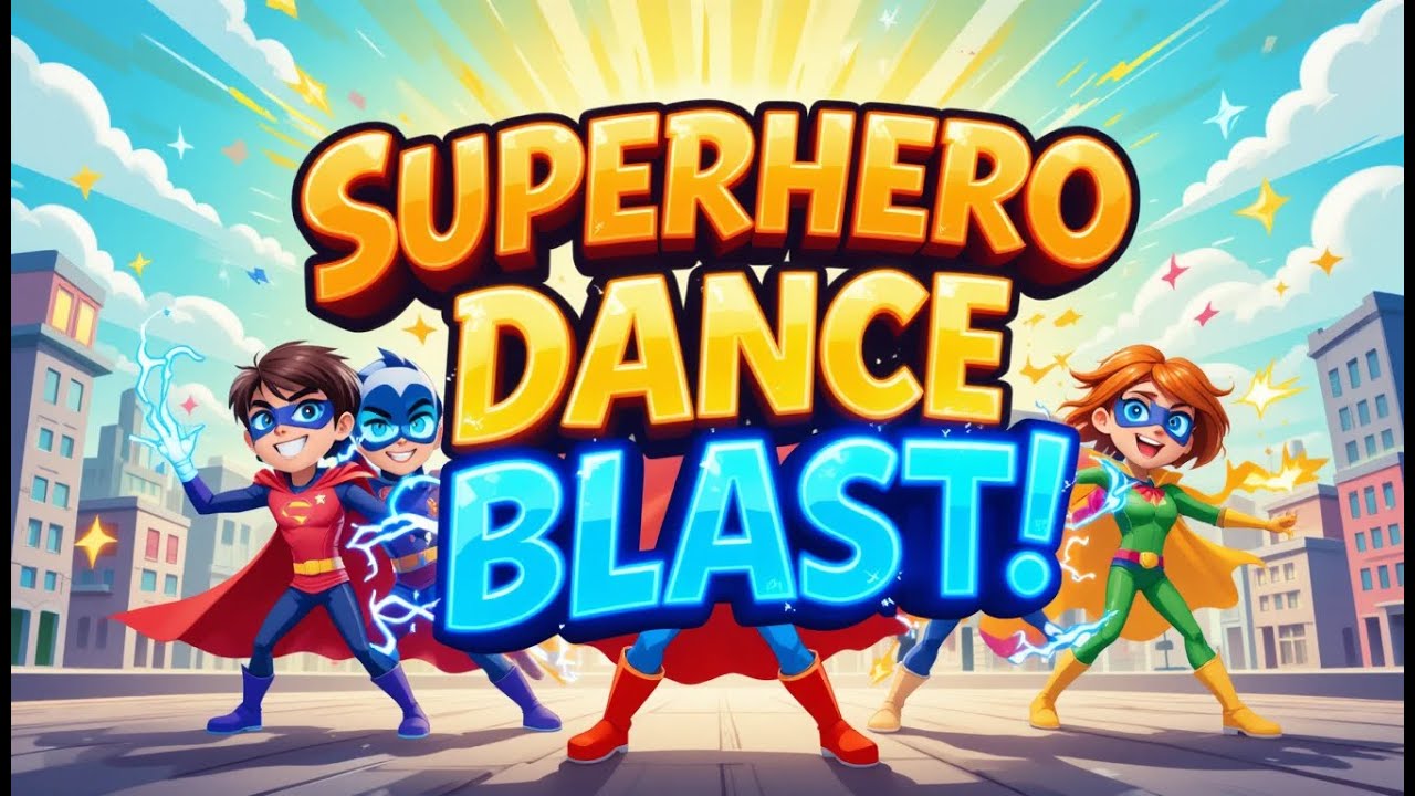 Superhero Dance Blast! | Fun Action Song for Kids | Dance & Move Like a ...