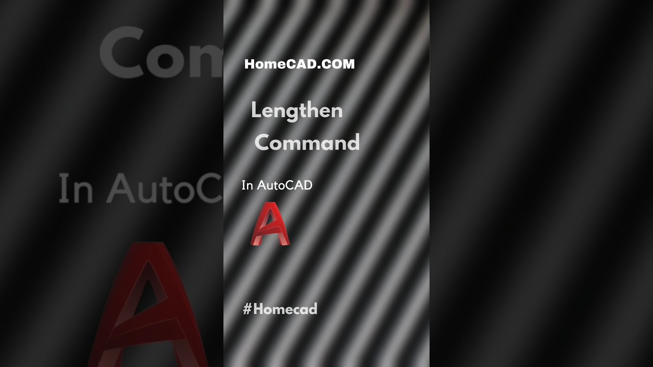Lengthen Command In AutoCAD homecad shorts autocad tutorial Lengthen Command In AutoCAD homecad shorts autocad tutorial