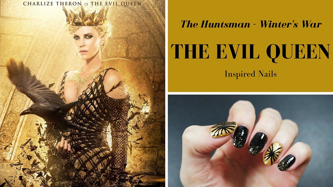 THE EVIL QUEEN - The Huntsman Winter's War Inspired Nails {3/3} - YouTube