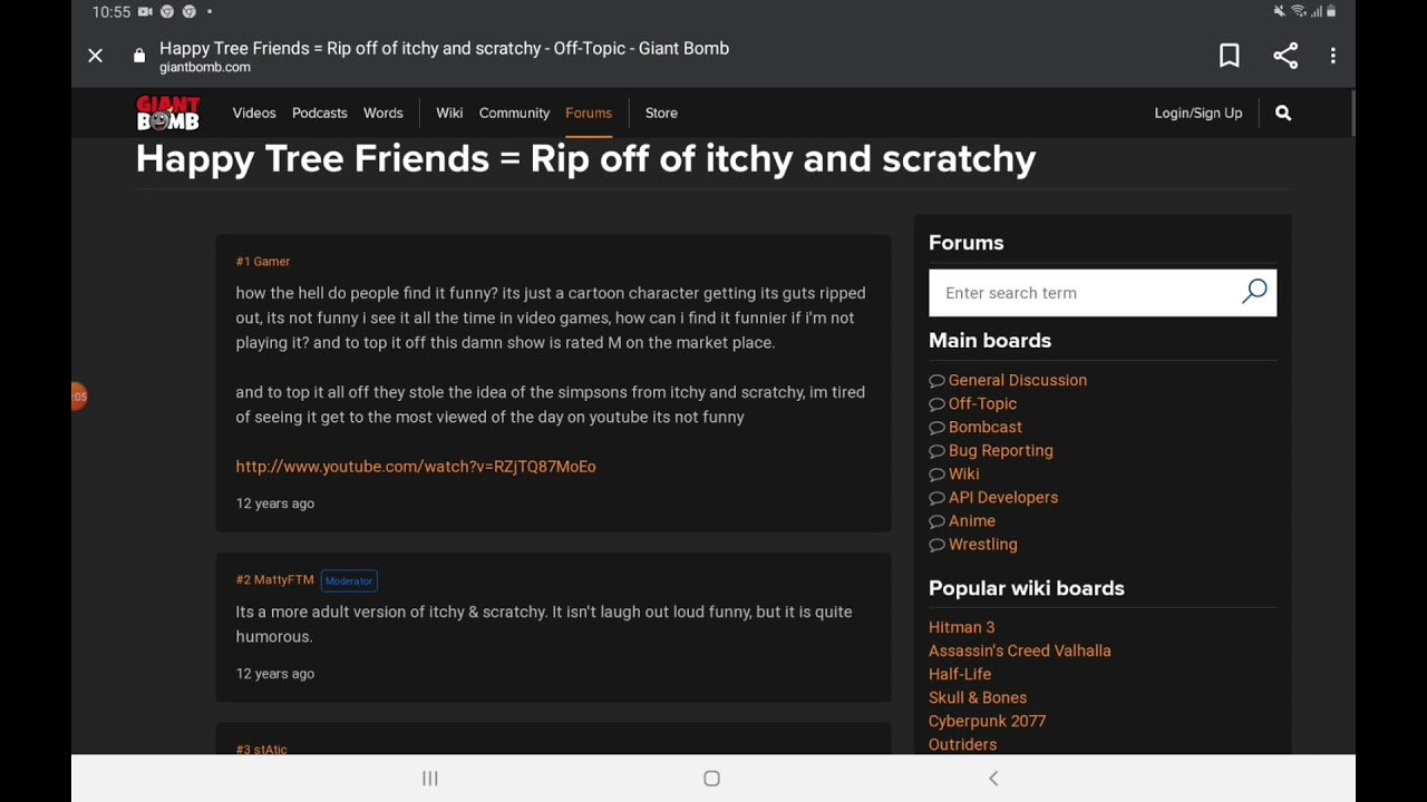 Happy Tree Friends did not rip off Itchy and Scratchy - YouTube