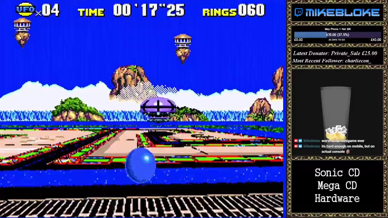 Sonic CD: Special Stage Zone 4 50s 95ms - YouTube