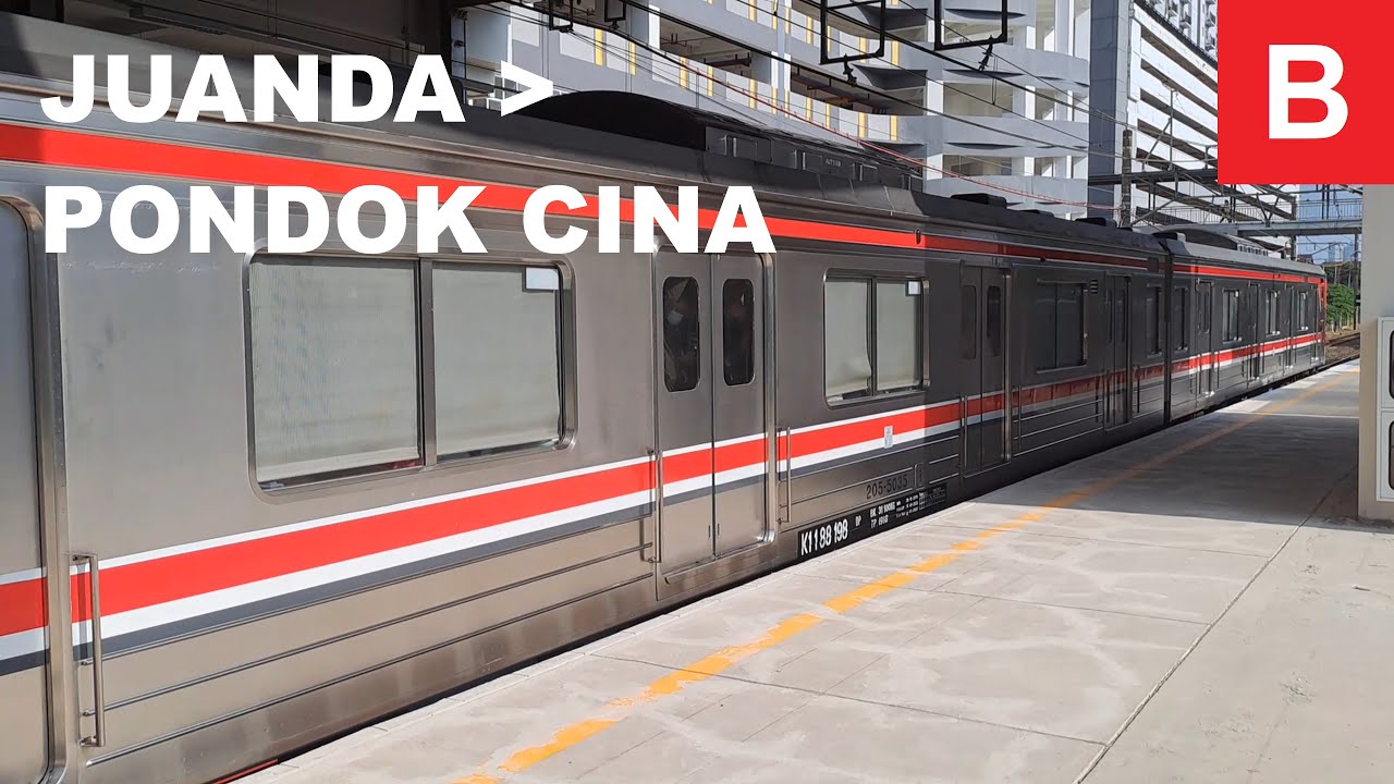 35 minutes ASMR | KRL Ride from Juanda to Pondok Cina - YouTube