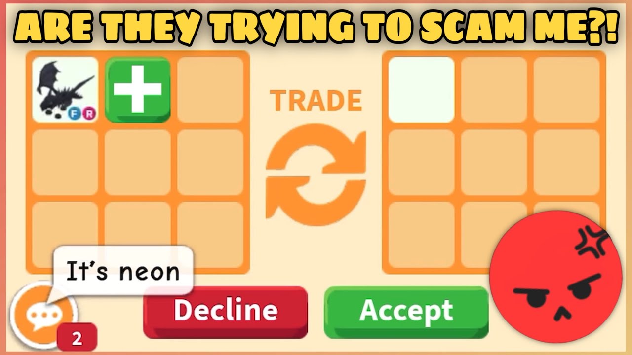 😤😤 SCAMMERS USING THIS NOW TO SCAM AND GET BIG WIN TRADE IN ADOPT ME ...