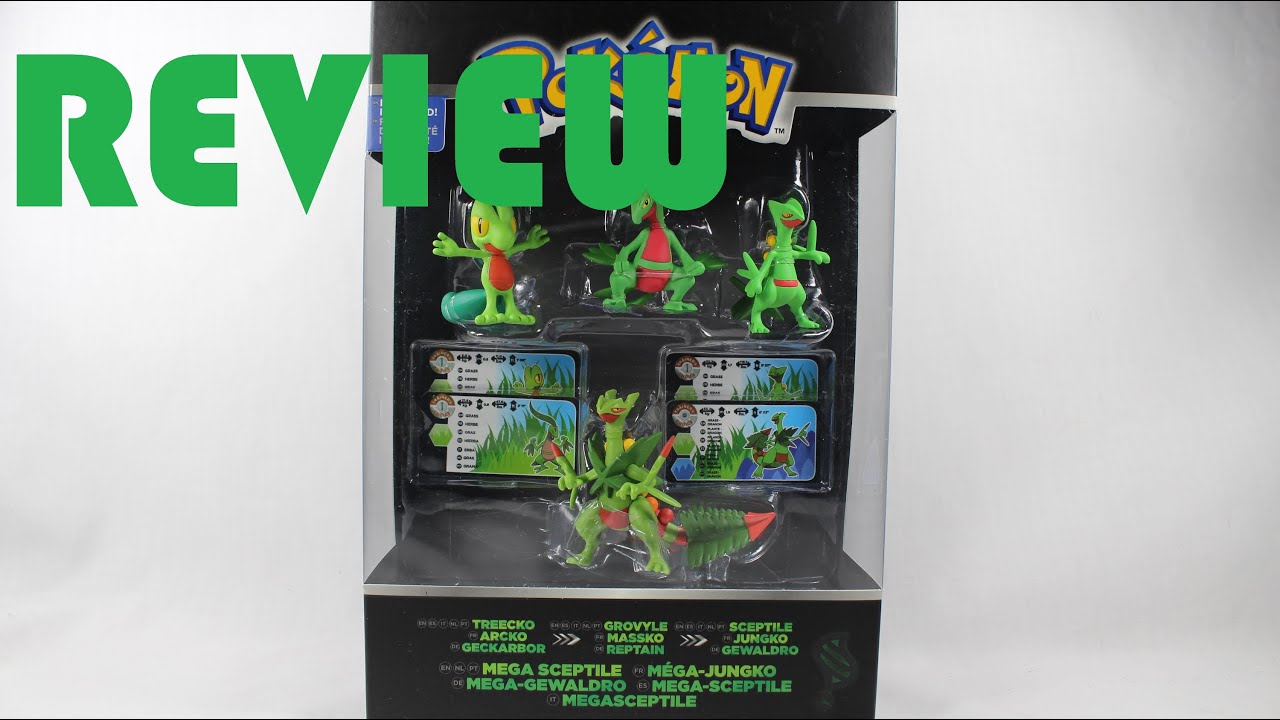 TOMY Trainers Choice MEGA SCEPTILE Pack Pokemon Action Figure Review ...