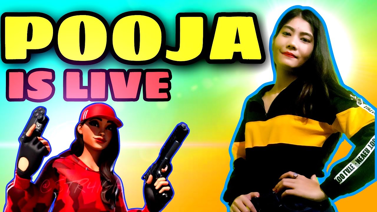 CS RANK PUSH WITH POOJA LIVE ! FREE FIRE GIRL LIVE STREAM ! - YouTube