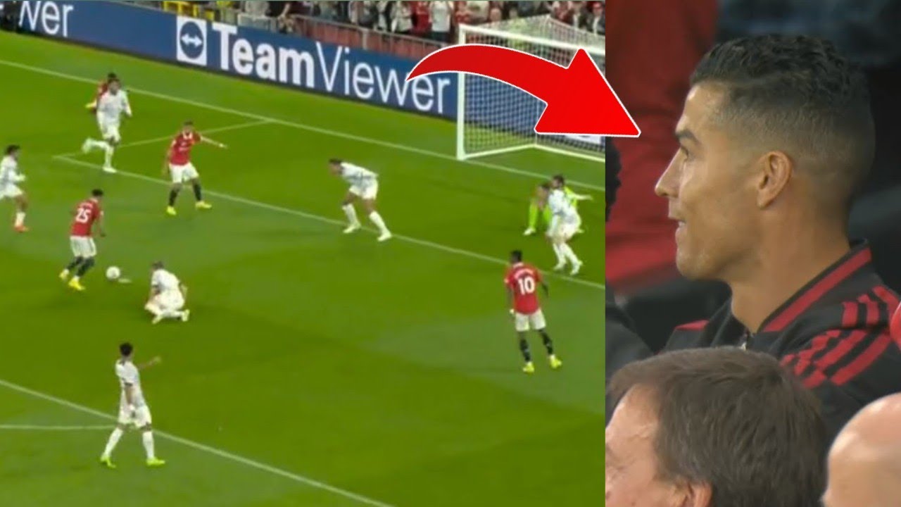 Ronaldo Reaction to Sancho GOAL vs Liverpool - YouTube