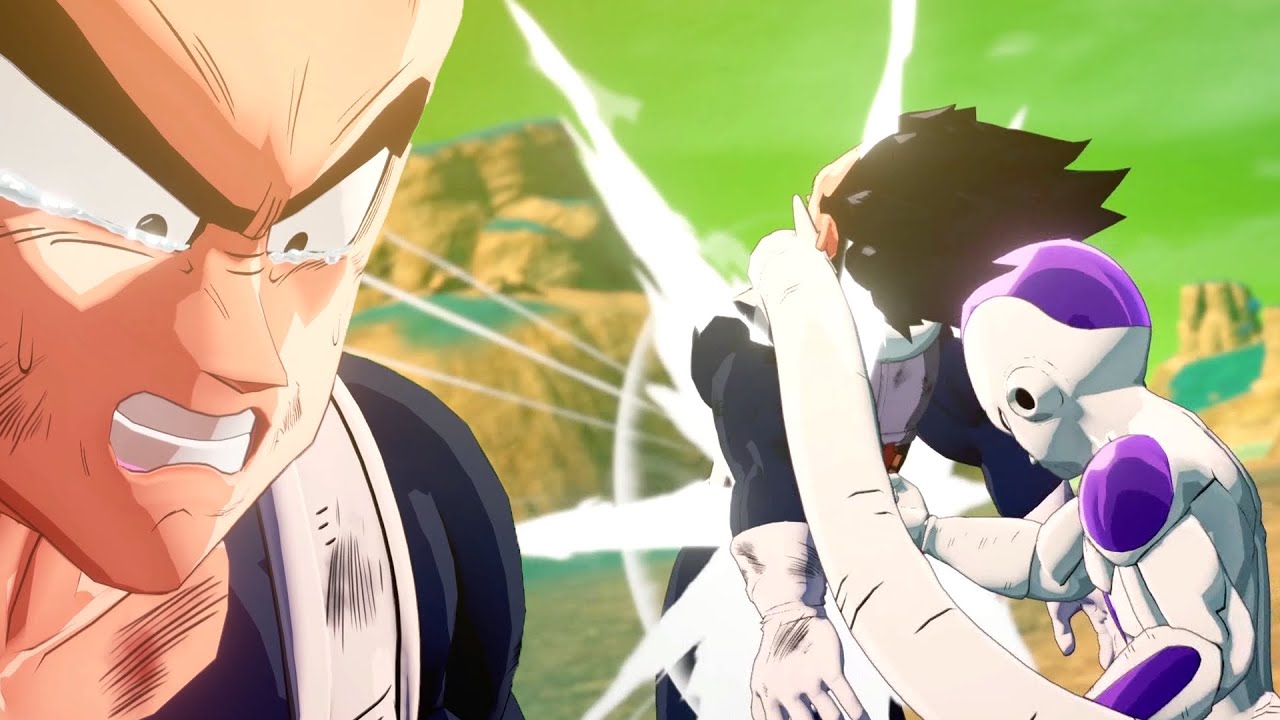 Dragon Ball Z: Kakarot - Fake Super Saiyan Vegeta vs Frieza Final Form ...