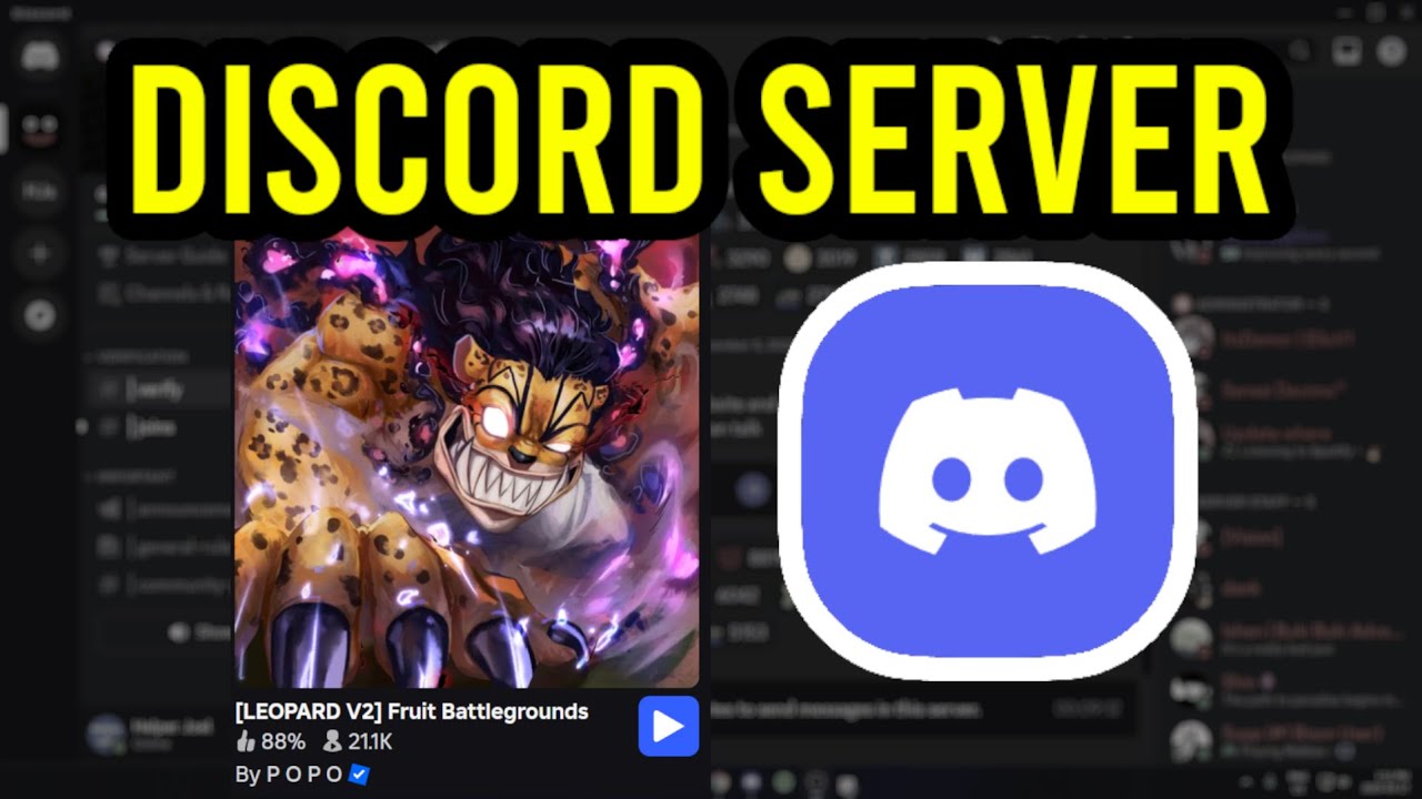 How To Join Fruit Battlegrounds Discord Server - YouTube