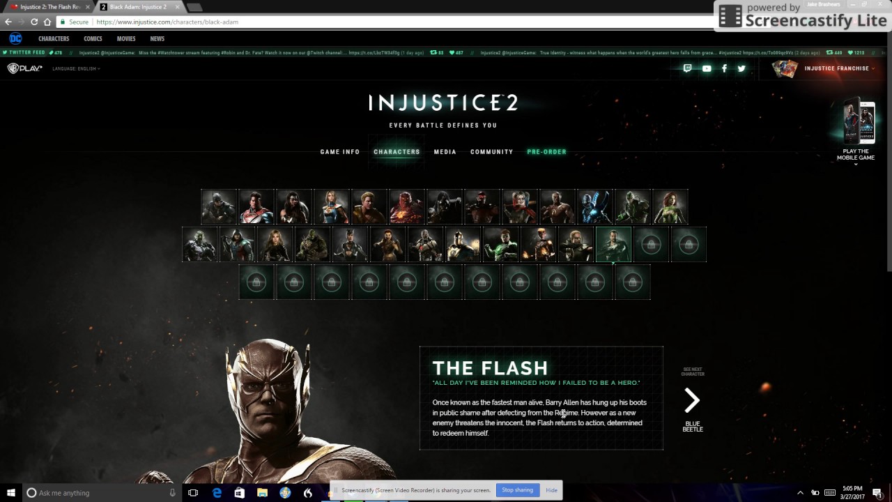 Injustice 2 Character roster - YouTube