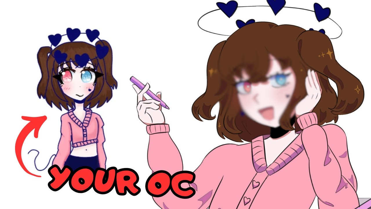 Drawing YOUR OCS in MY STYLE 2 ☆ Speedpaint + Commentary - YouTube