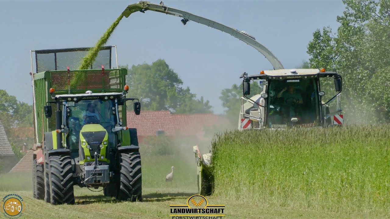 Großeinsatz Gazpflanzensilage 1 Häckselkette LU Dömling in der GPS ...