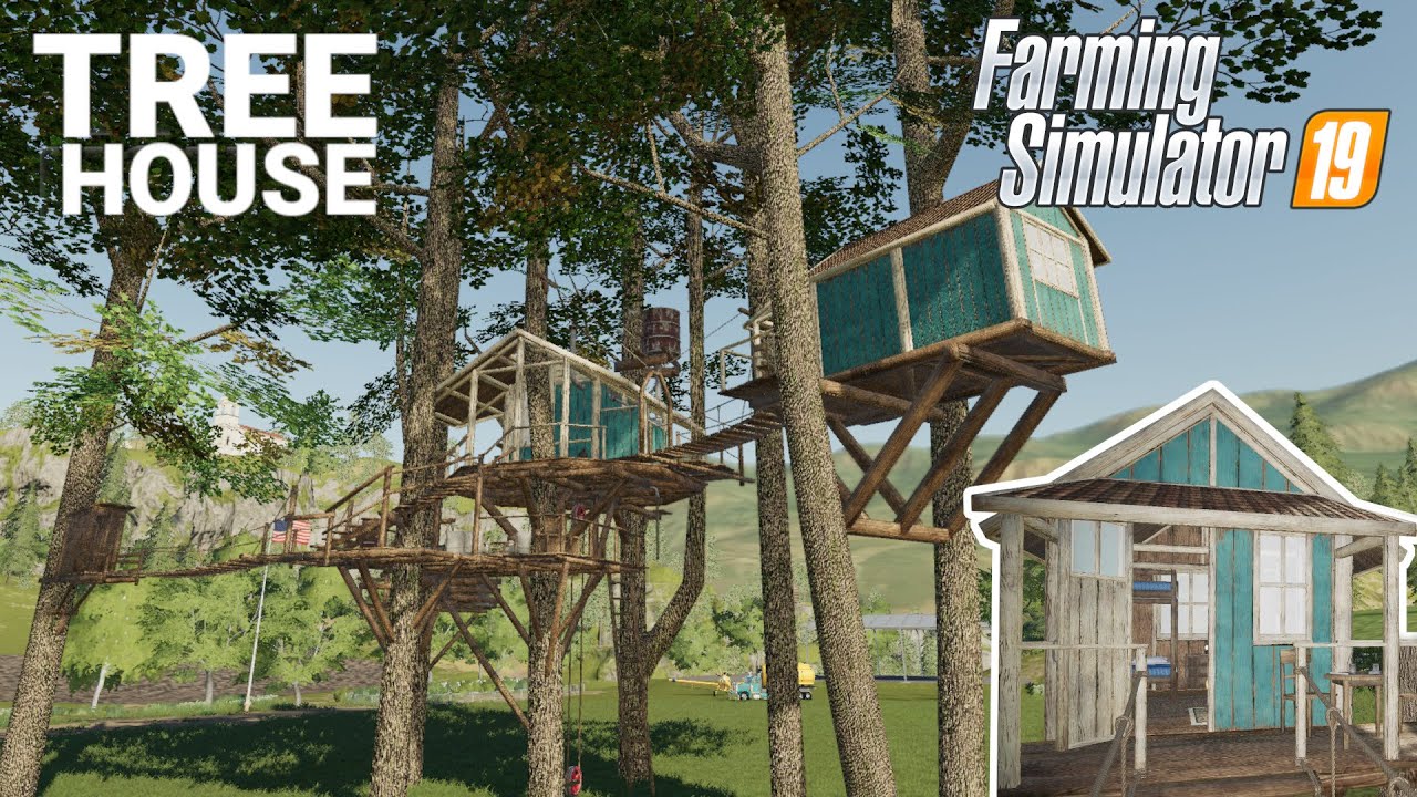 FS19 - Building the TREE HOUSE! - Farming Simulator 2019 ROLEPLAY New ...