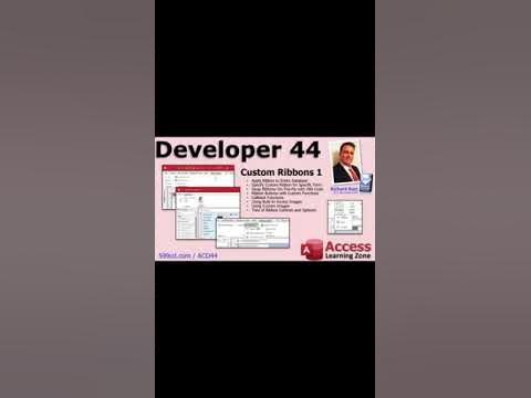 Microsoft Access Developer 44. Customizing The Microsoft Access Ribbon, Part 1 - YouTube