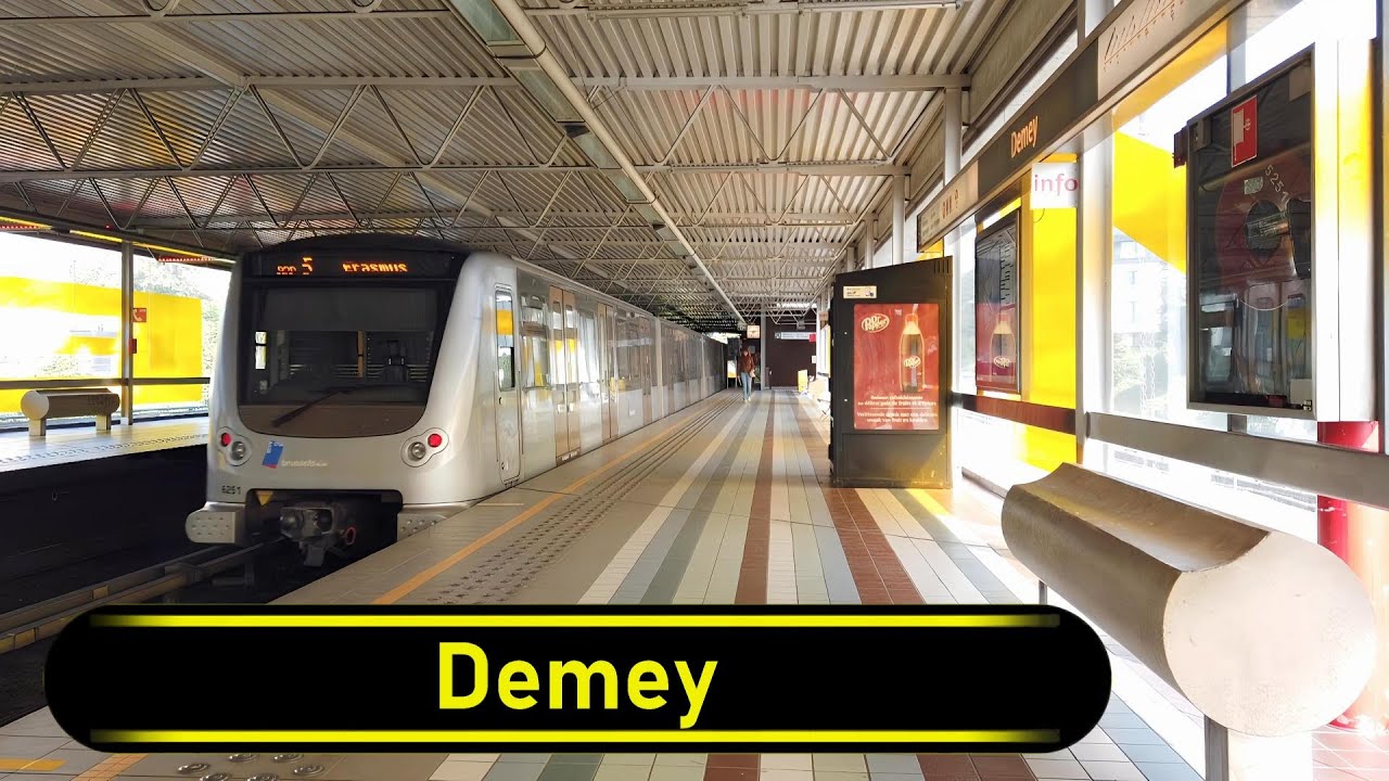 Metro Station Demey - Brussels 🇧🇪 - Walkthrough 🚶 - YouTube