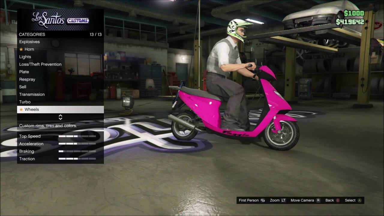 GTA Online Pegassi Faggio Sport Customization Options - YouTube